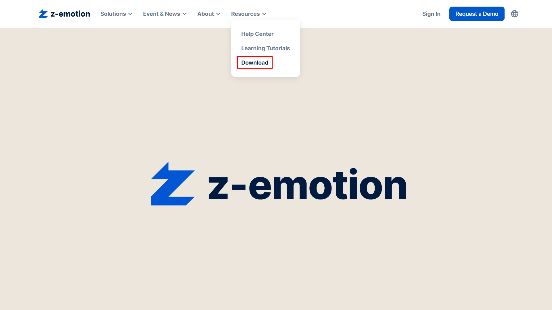 Download – z-emotion Help Center